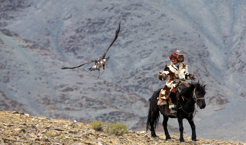 Moments From The Golden Eagle Festival In Mongolia
